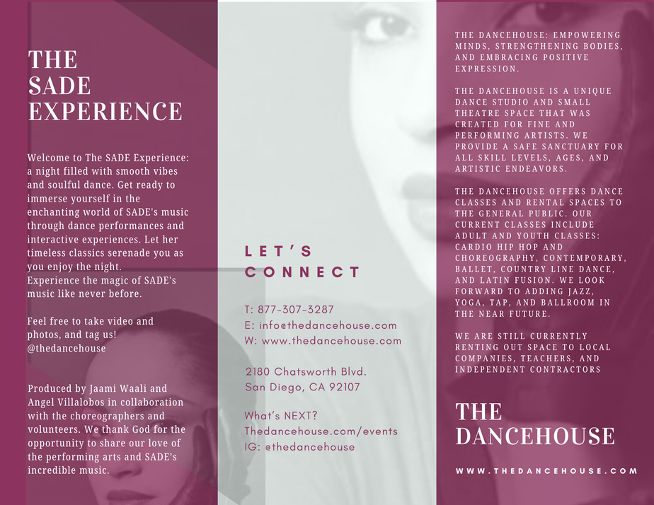 The SADE Experience - The Dancehouse
